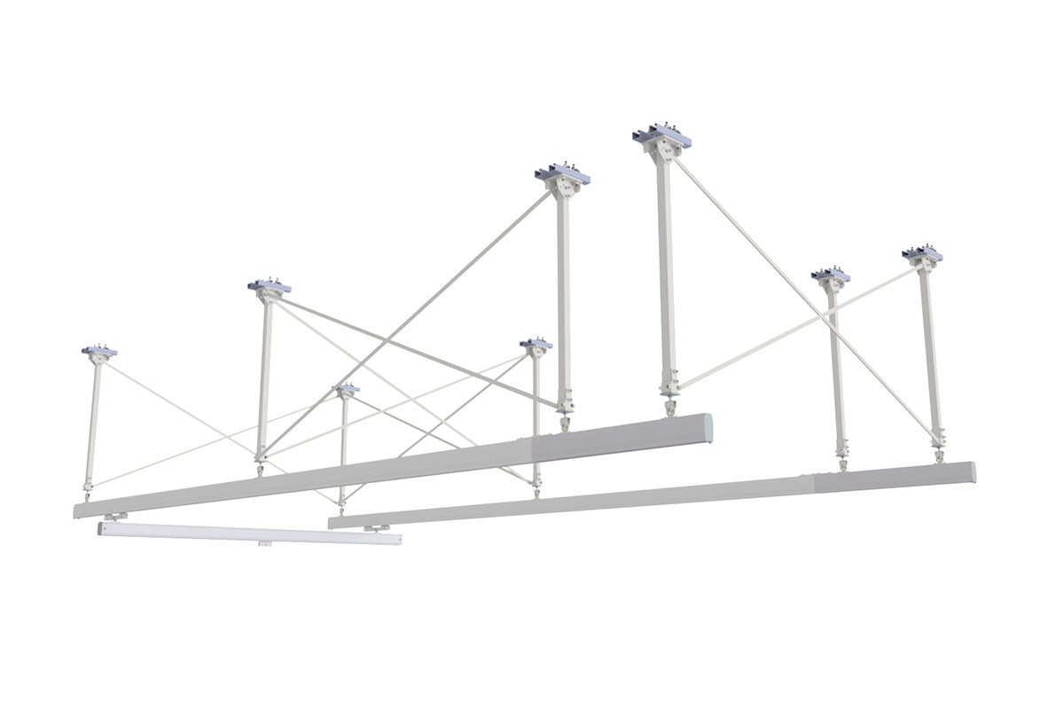 Ceiling-mounted support structures - Movomech