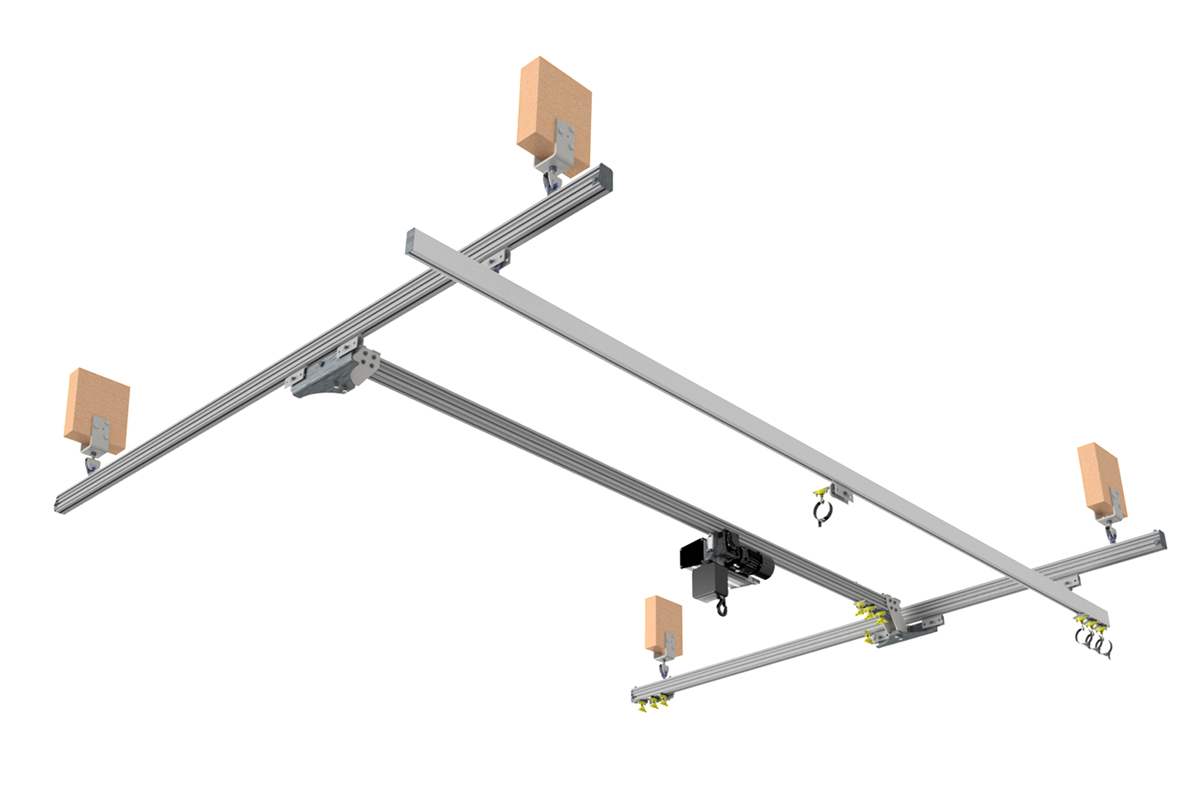 Ceiling-mounted support structures - Movomech